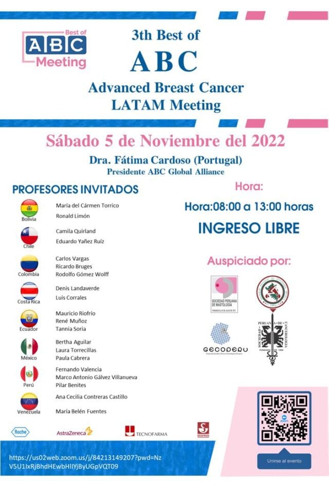 3th Best of ABC Advanced Breast Cancer LATAM Meeting - Dra. Tannia ...